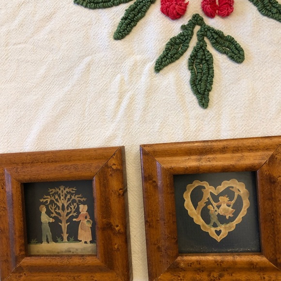 Accents | Vintage Wooden Framed Silhouette Featuring The Art Of German ...
